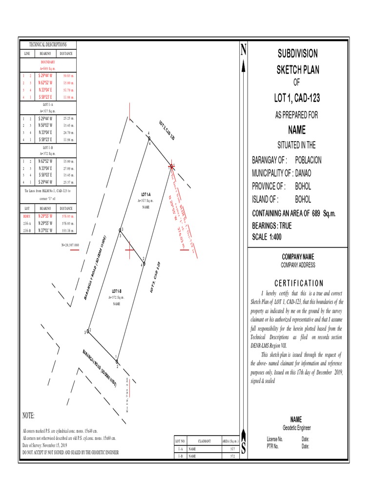 Subdivision Sketch Plan PDF | PDF
