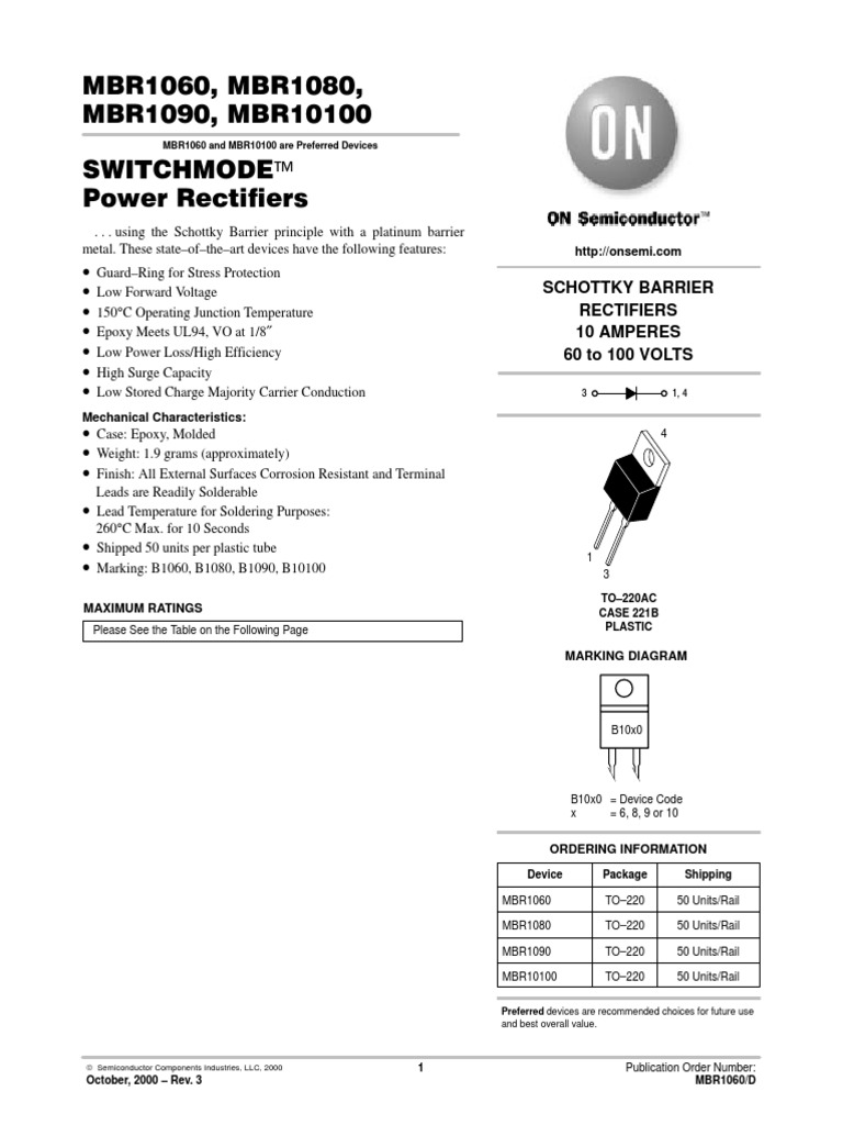 B10100 | PDF | Rectifier | Electricity