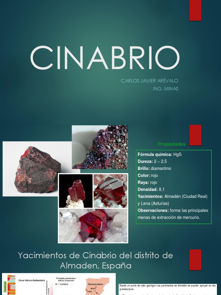 Propiedades y Yacimientos de Cinabrio | PDF