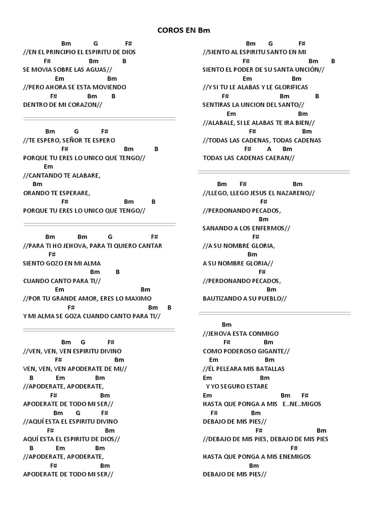 Cadena de Coros Pentecostales | PDF | Religión y creencia