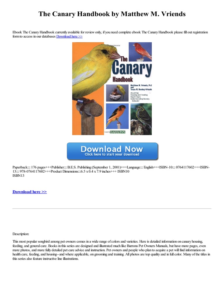 The Canary Handbook PDF | PDF | Books