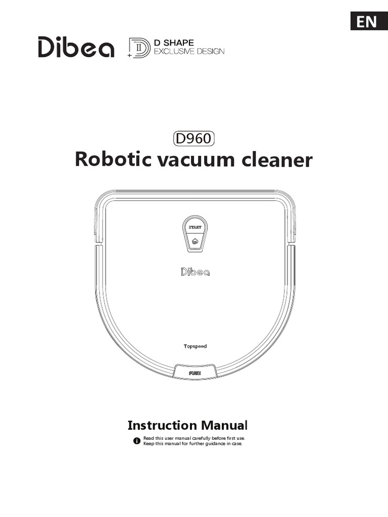 User Manual Dibea d960 | PDF | Vacuum Cleaner | Dust