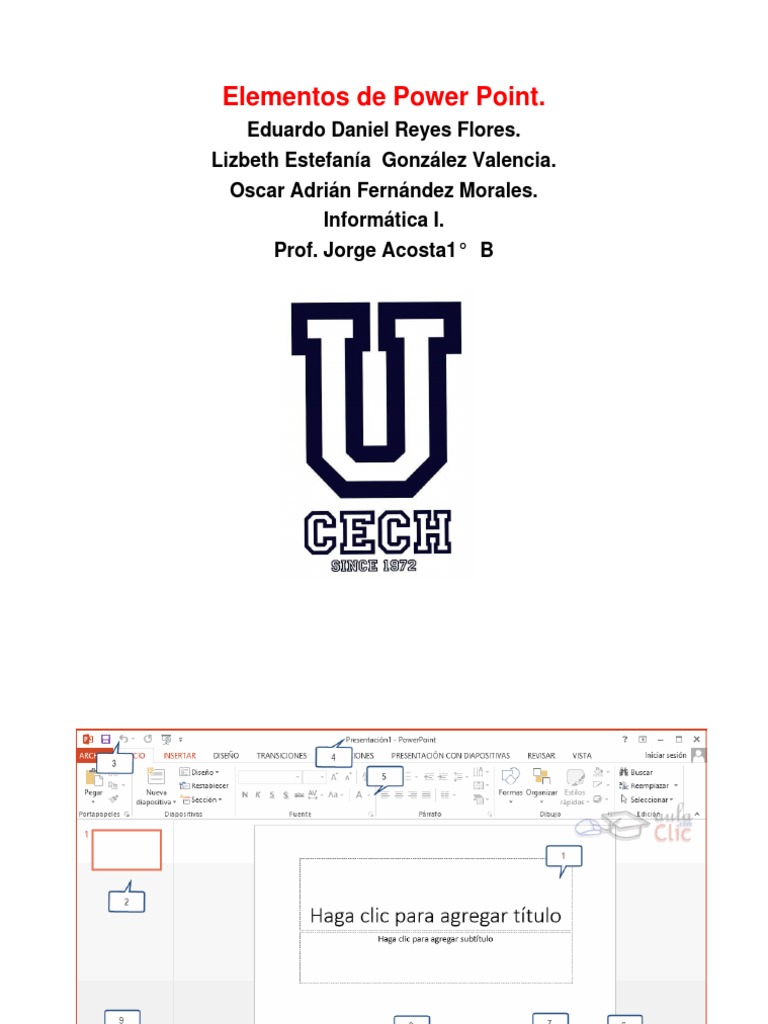 Elementos de Power Point | PDF | Microsoft PowerPoint | Informática
