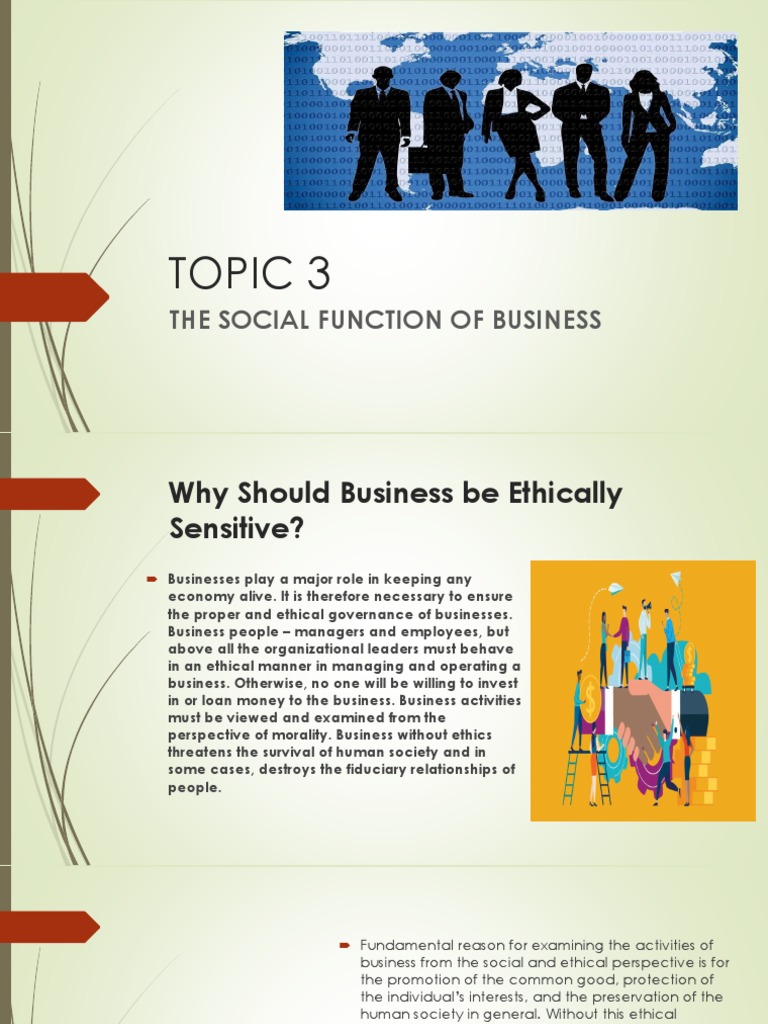 Social Function of Business Ethics | PDF | Overtime | Employment