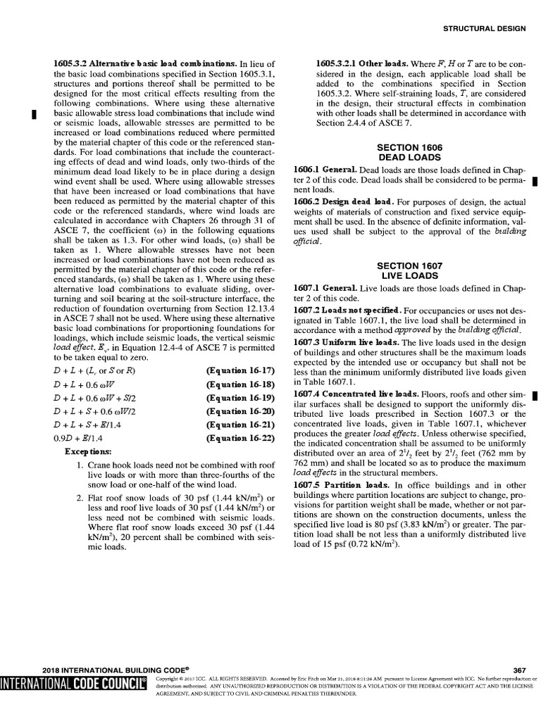 Load and Load Combination Requirements for Structural Design in Chapter ...