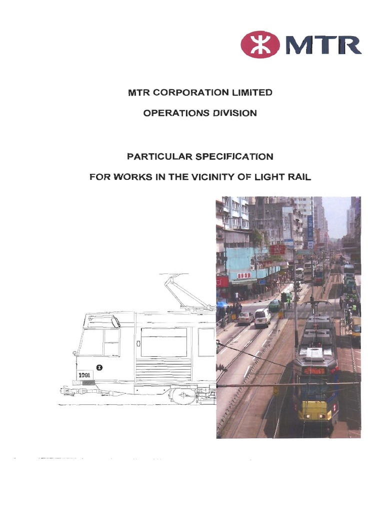 Light Rail Particular Specification - 2010 | PDF