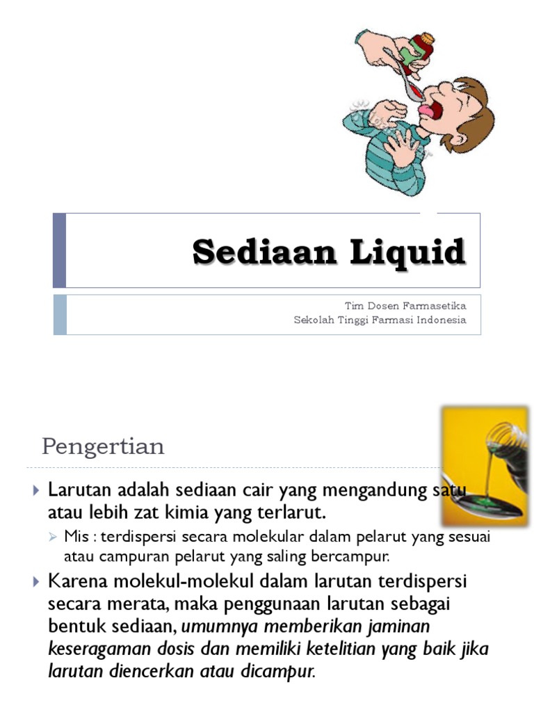 Sediaan Liquid | PDF | Memasak, Makanan, & Anggur