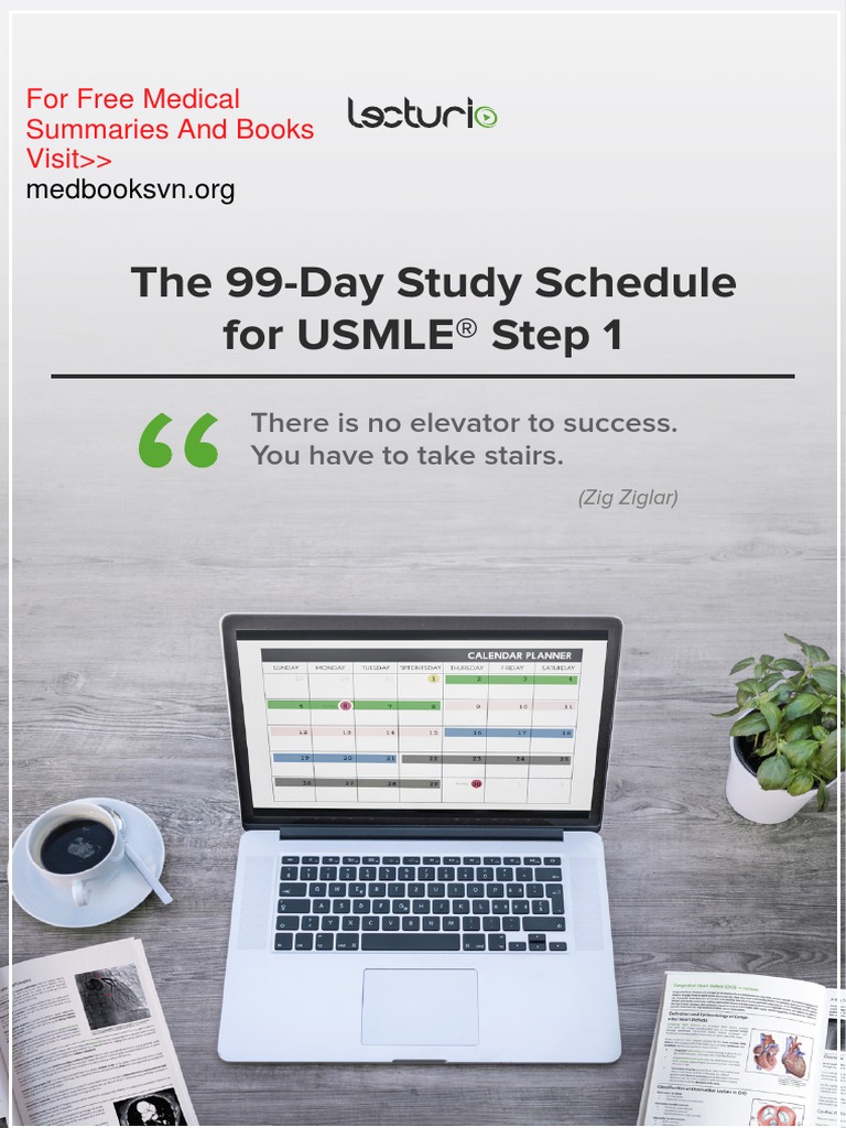99 Day Study Schedule For USMLE Step 1 | PDF | United States Medical ...