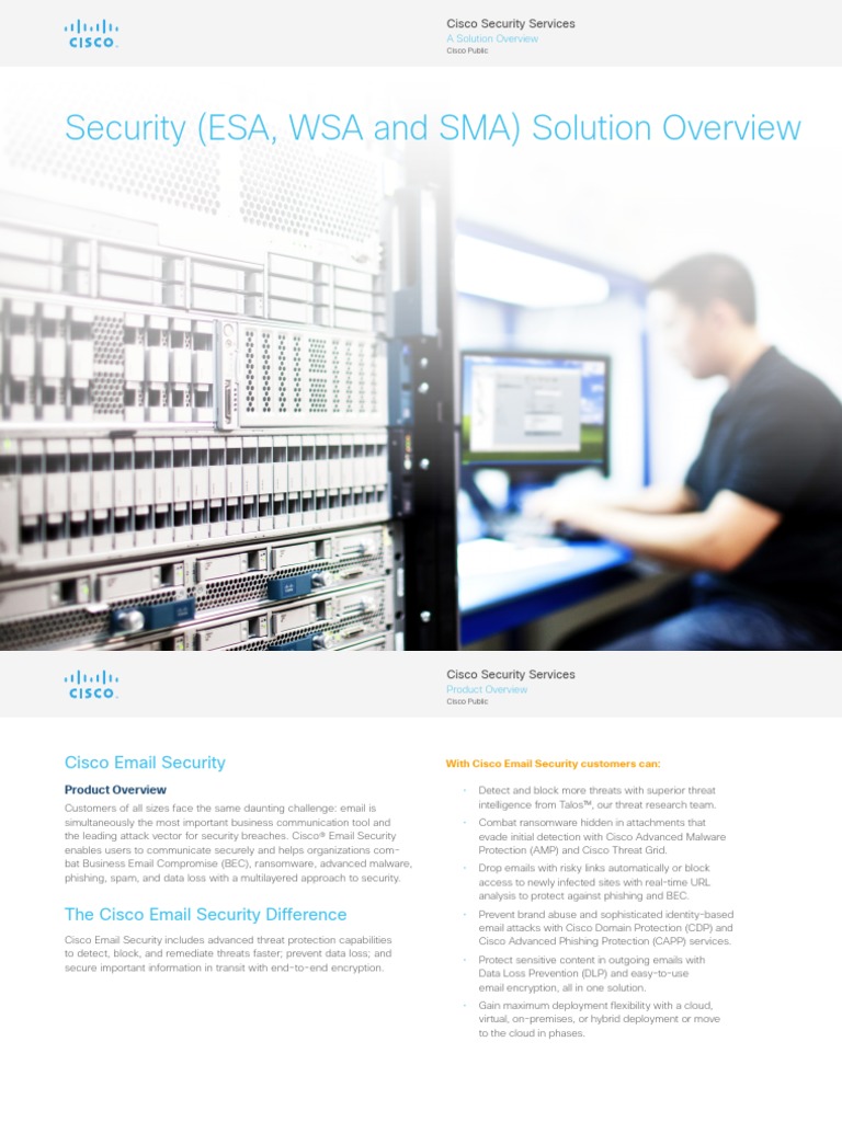 Email Security Product Overview | PDF | Cisco Systems | World Wide Web
