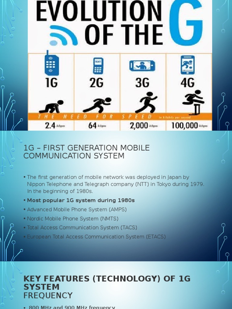 Generations of Mobile Tech | PDF | 4 G | 3 G