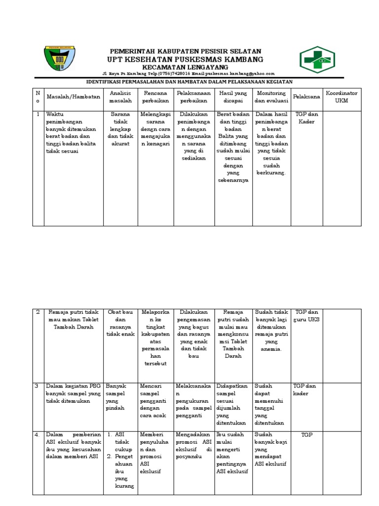 Contoh Pelaksanaan Pdca Untuk Program Ukm | PDF