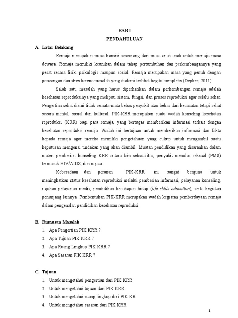 Isi Makalah PIK-KRR | PDF