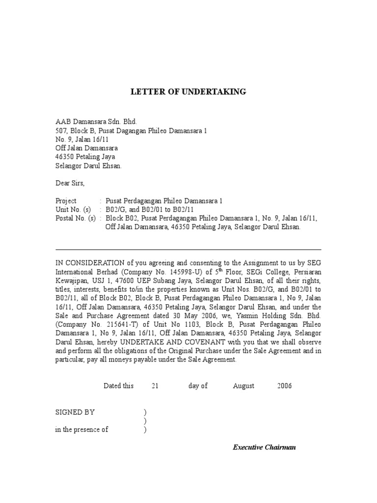LETTER OF UNDERTAKING.doc