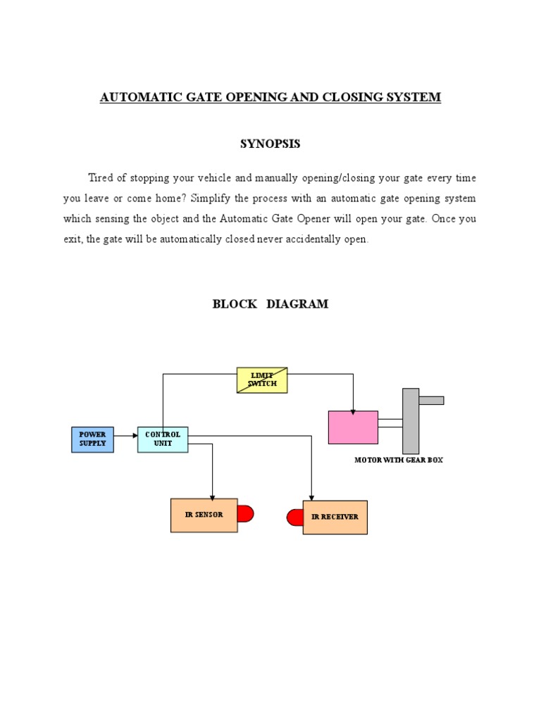Automatic Gate Open-Close System | PDF