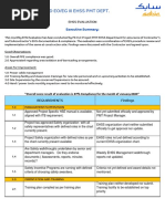 EHS Metric Scorecard | PDF | Risk Assessment | Occupational Safety And Health