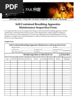 Self Contained Breathing Apparatus (Scba) Weekly and Monthly Checklist ...