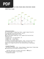 Staad Pro - Portal Frame | PDF | Beam (Structure) | Bending