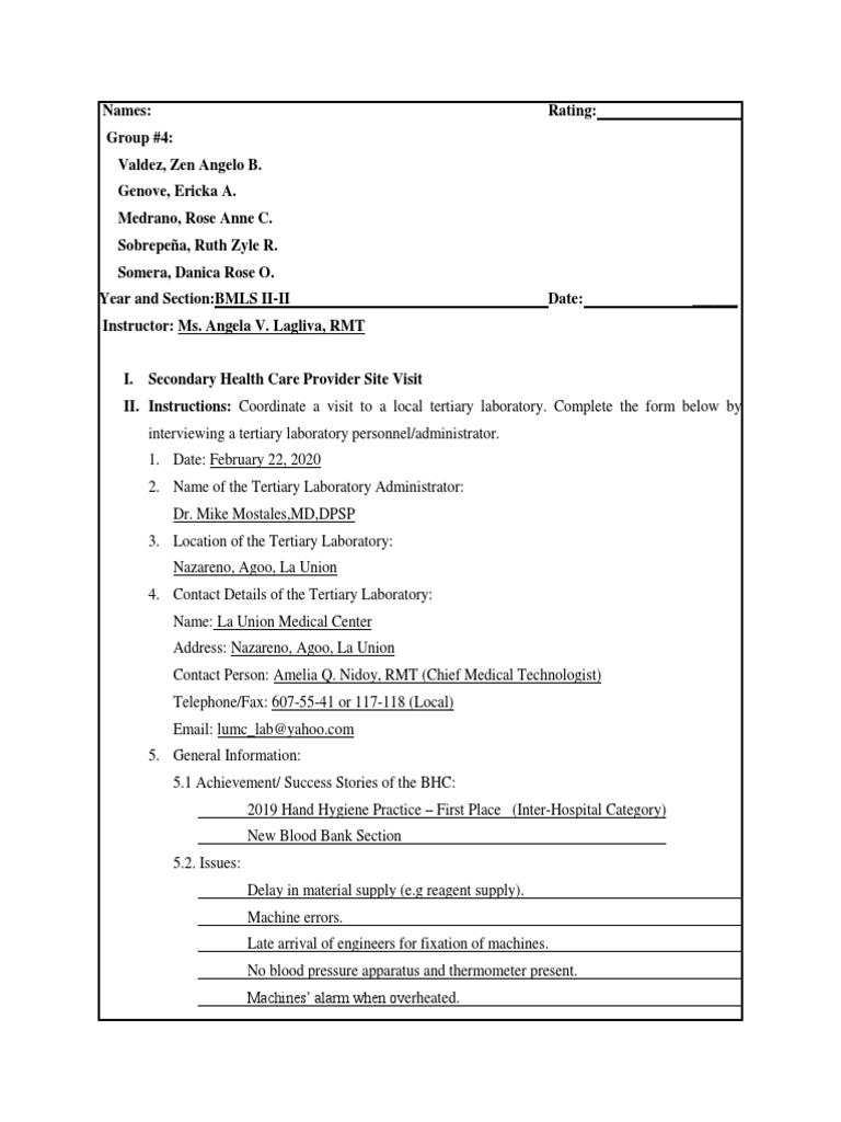 HIS Tertiary Laboratory | PDF | Science & Mathematics