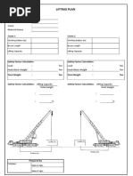 Standard Lift Plan Template | PDF | Crane (Machine) | Elevator