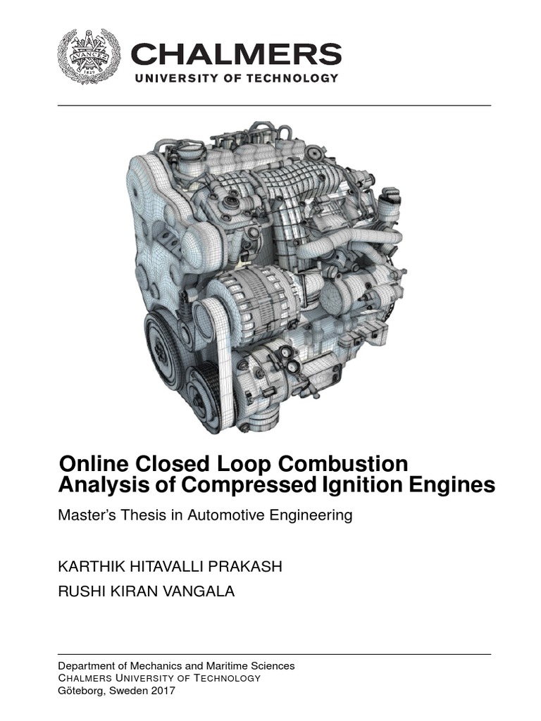 Combustion Analysis of Compressed Ignition Engines | PDF