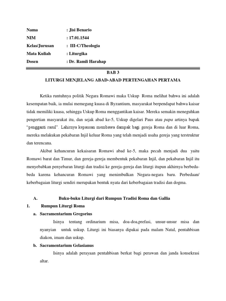 Sejarah Liturgi | PDF