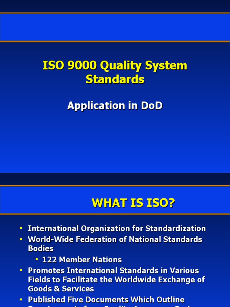 ISO 9000 Quality System Standards | PDF | Iso 9000 | Audit