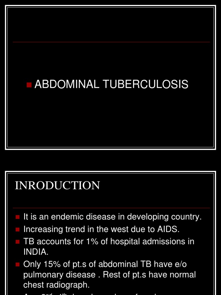 Abdominal Tuberculosis | PDF