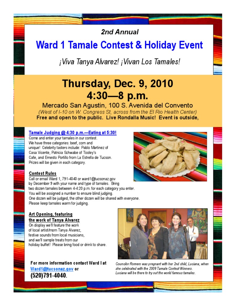 2010 Tamale Contest Flyer | PDF