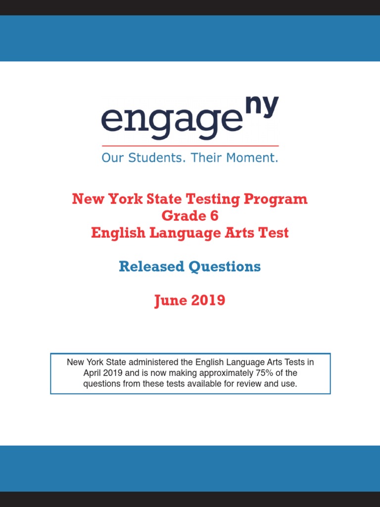 2019 Released Items Ela g6 | PDF | Career & Growth