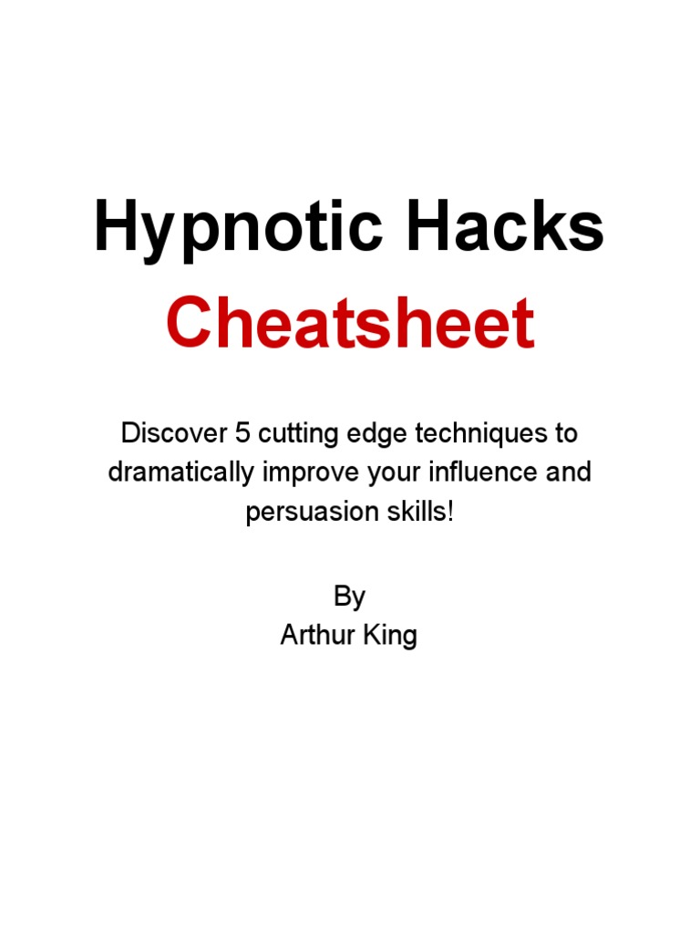 Hypnotic Hacks Cheatsheet | PDF