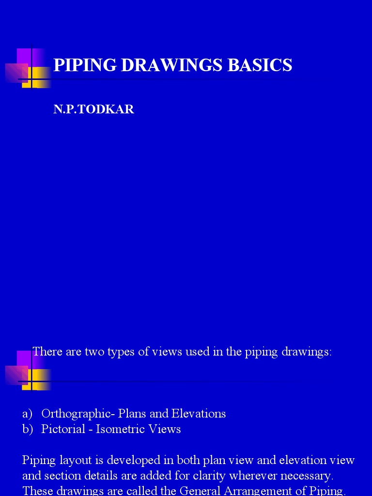Piping Drawings Basics: N.P.Todkar | PDF | Pipe (Fluid Conveyance ...