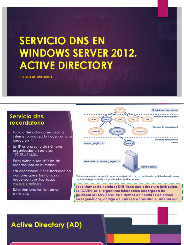 Dns. Active Directory WS012 | PDF