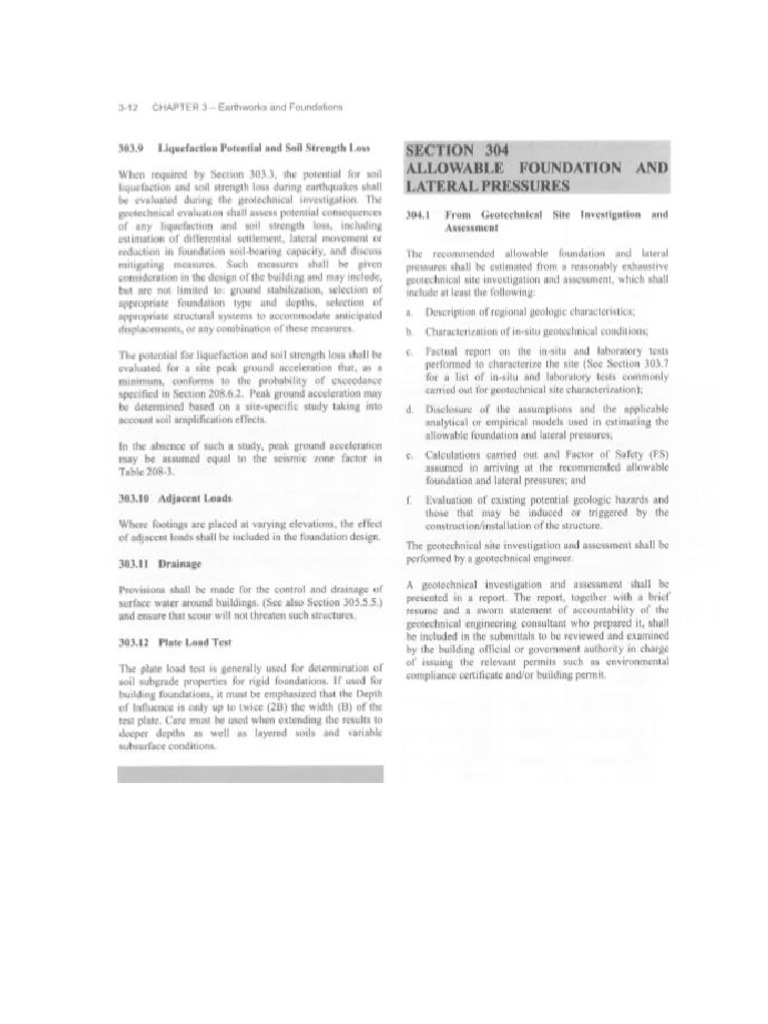 NSCP Chapter 3 Section 304 | PDF