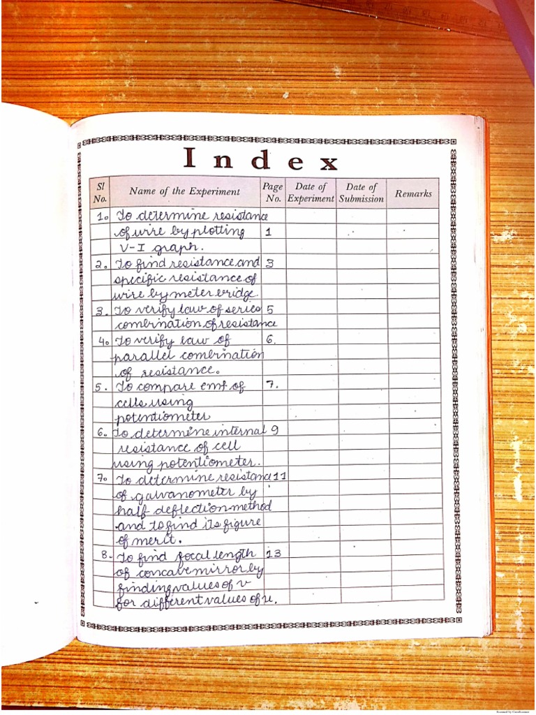 Physics Practical File Class 12 | PDF