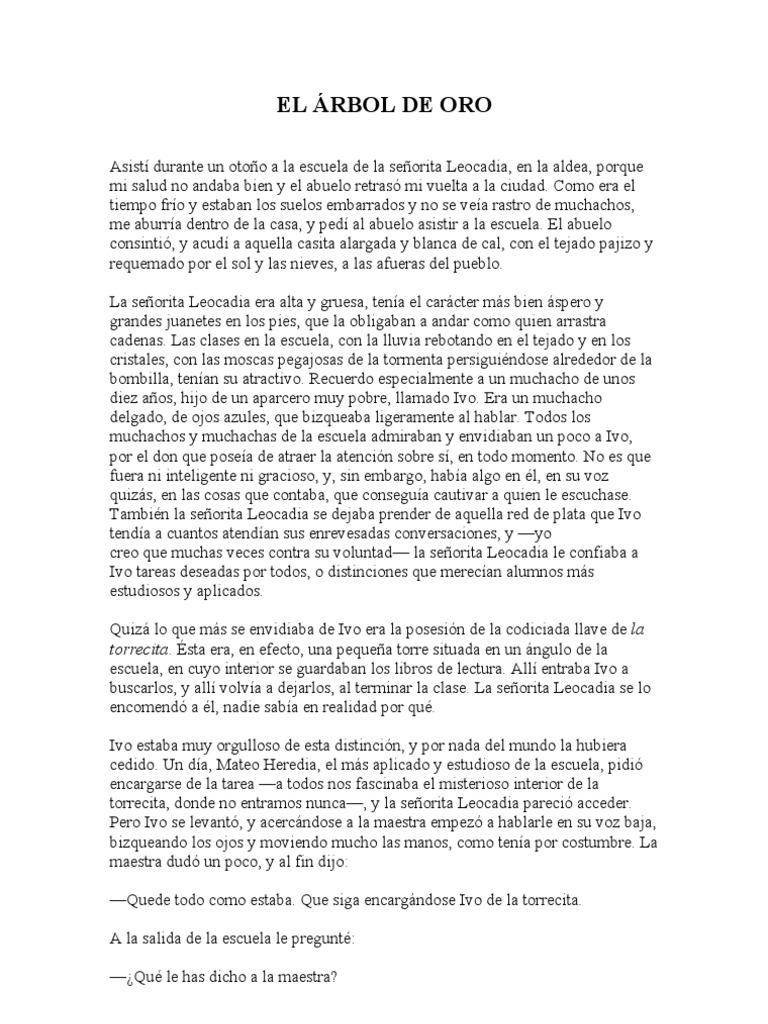 Matute, Ana Maria - El Arbol de Oro | PDF | Naturaleza