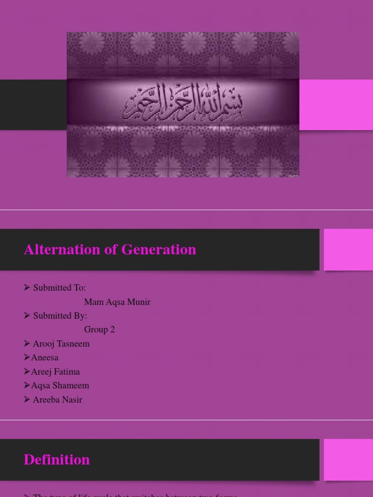 Alternation of Generation in Invertebrates | PDF