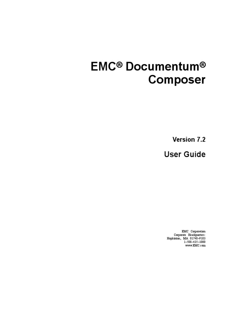 Documentum Composer 7.2 User Guide | PDF | Computers