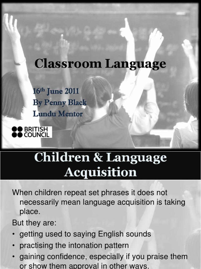Classroom Language Powerpoint - Penny | PDF