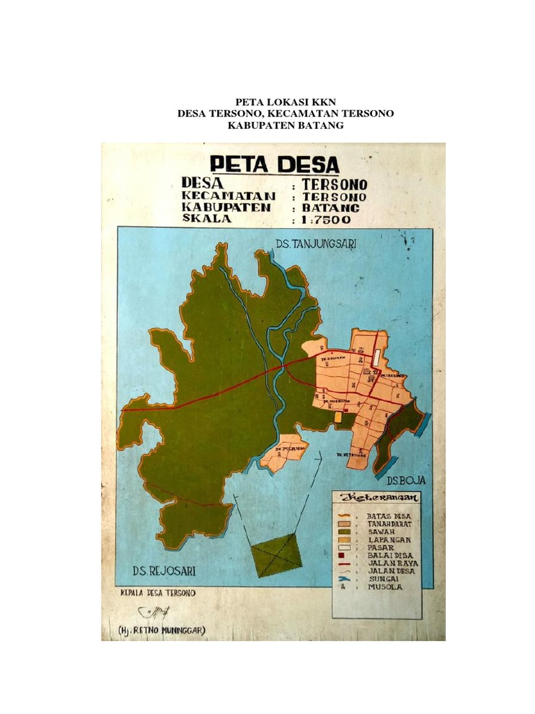 Peta Desa Tersono | PDF