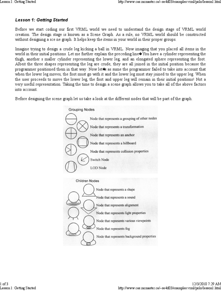 VRML Cas Tutorial | PDF | Shape | Sphere