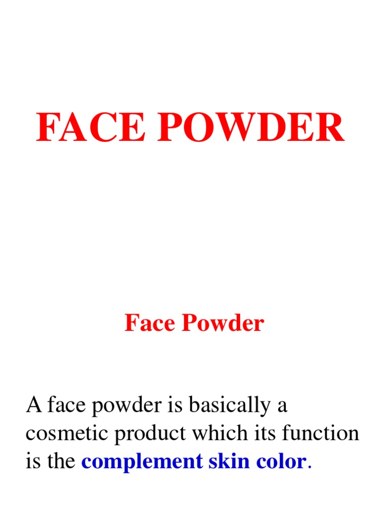 Face Powder | PDF