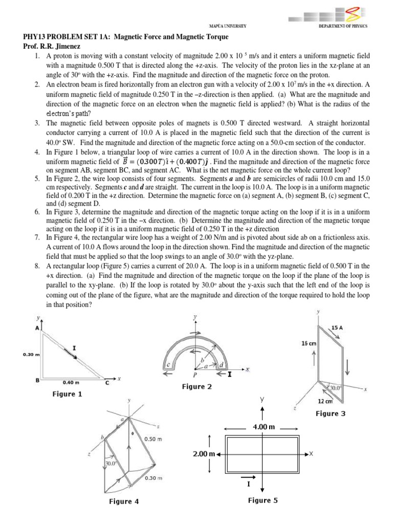 Torque on Current Loop in Magnetic Field | PDF