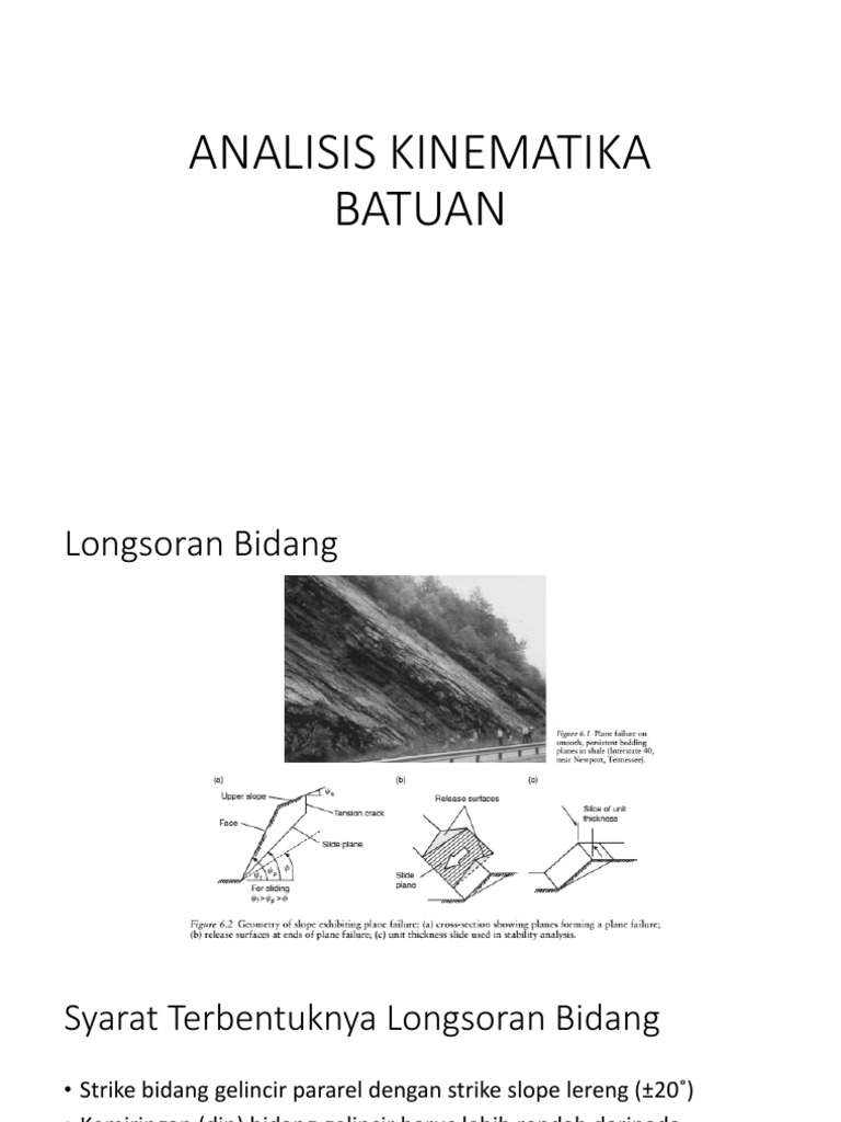 Analisa Kinematika Batuan (Geologi Teknik) | PDF