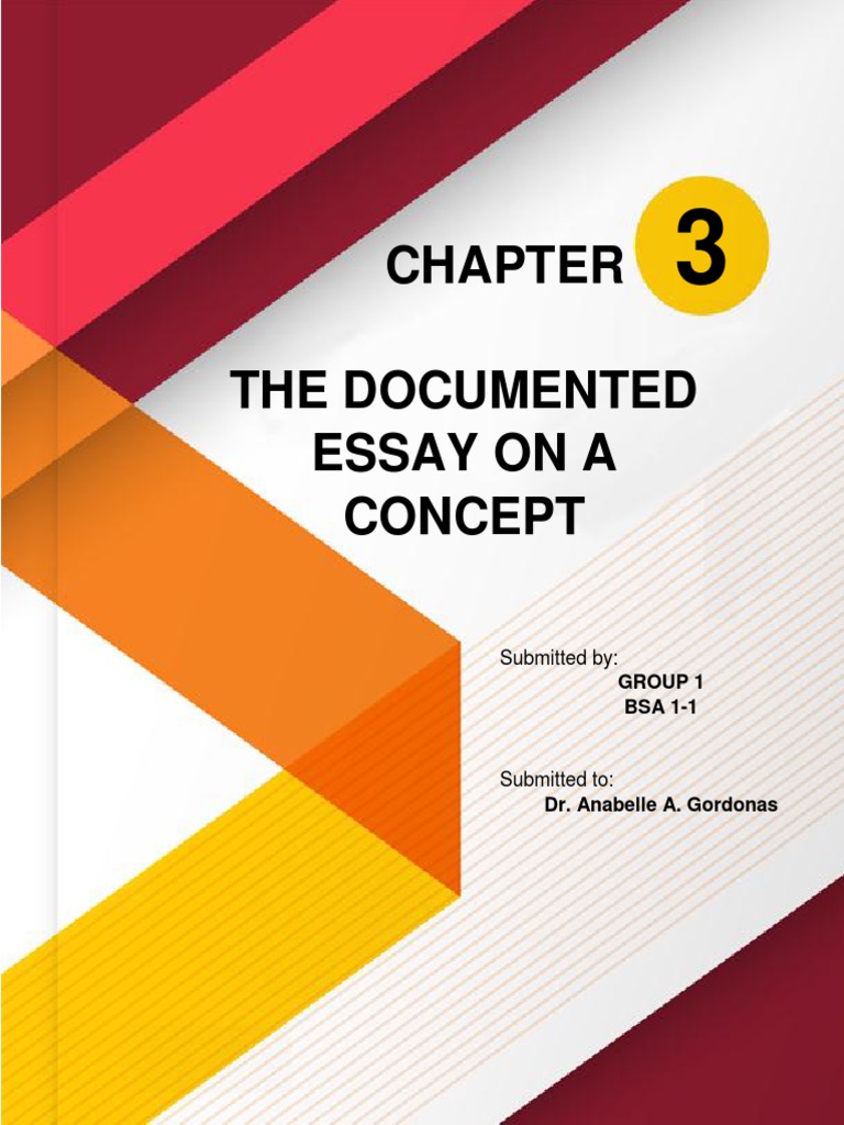The Documented Essay On A Concept | PDF