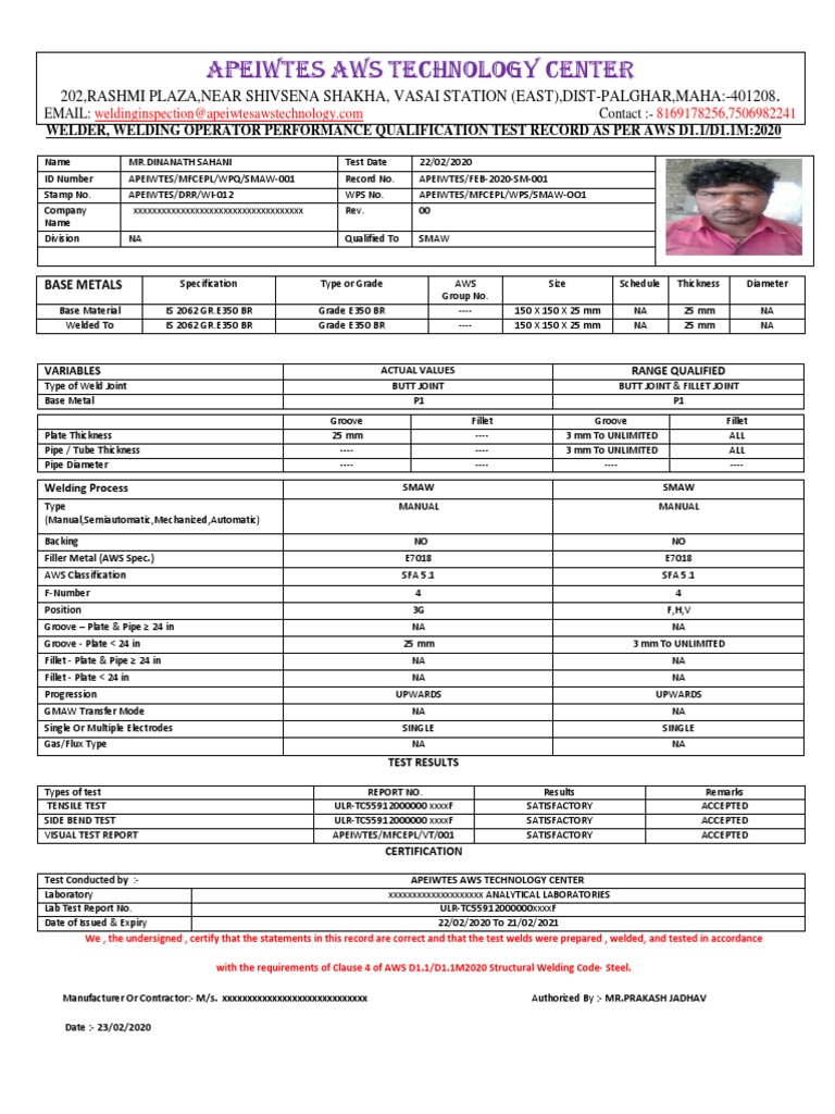 Aws 001 | PDF | Welding | Construction