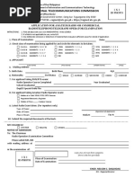 Form No. NTC 1 01 APPLICATION FOR RADIO OPERATOR EXAMINATION | PDF