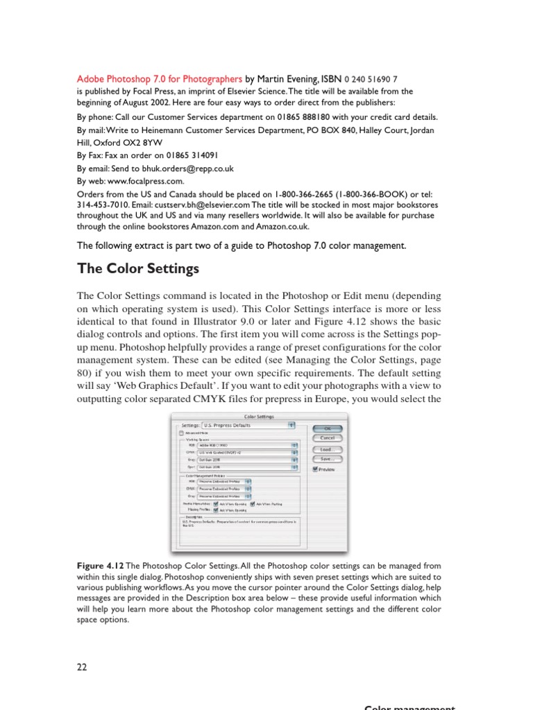 Adobe Photoshop 7.0 Color Management | PDF | Adobe Photoshop | Rgb ...