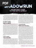 Shadowrun 5th Edition Cheat Sheet | PDF | Role Playing Games | Gaming