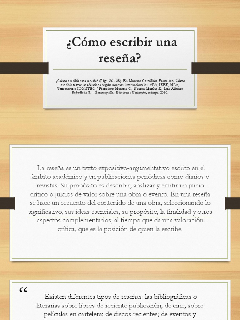 Cómo Escribir Una Reseña | PDF