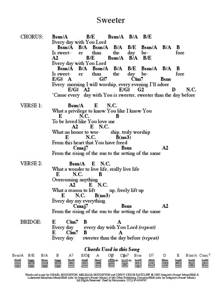 Sweeter | Song Structure | Musical Forms